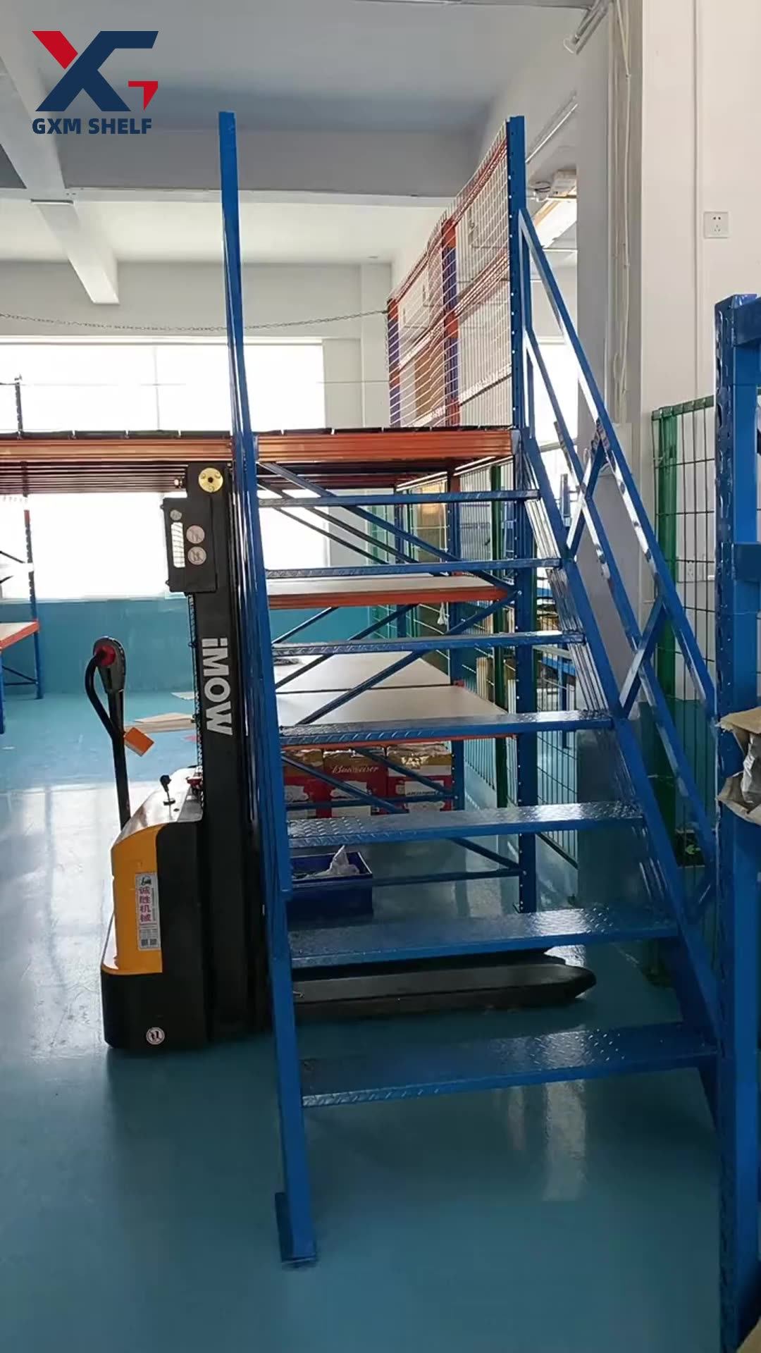Gxm Industrial Platforms Industrial Mezzanine Platform Lit Mezzanine ...