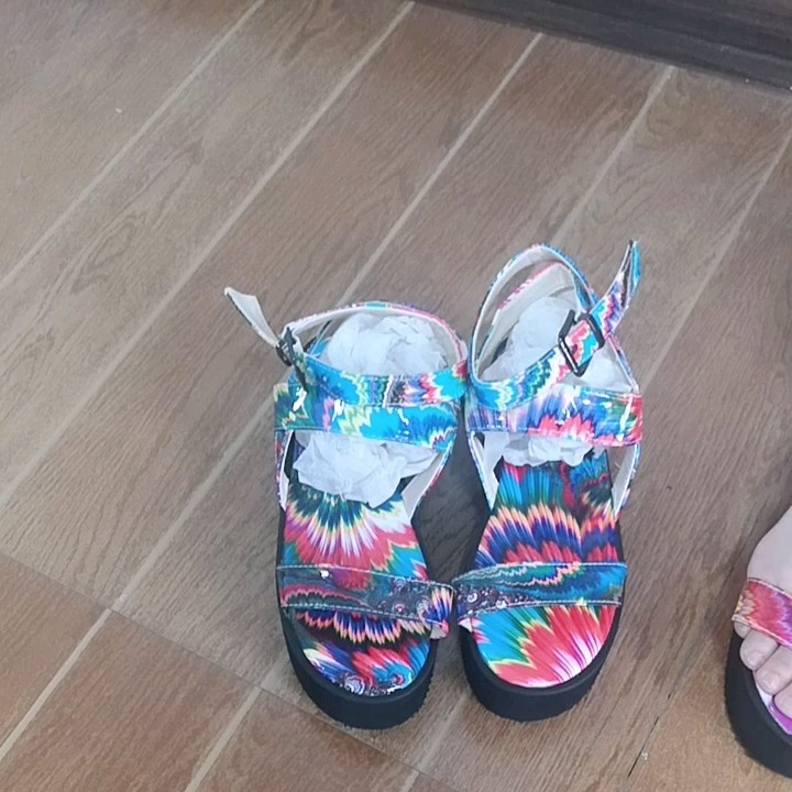 2020 Summer Women's Platform Colorful Sandals - Buy Sandals,Women ...