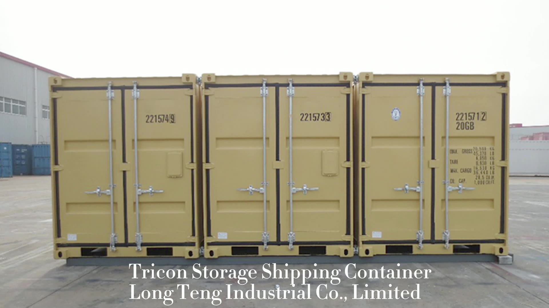 Double Door Tricon Sea Transportation For Sale Portable Storage 6ft ...