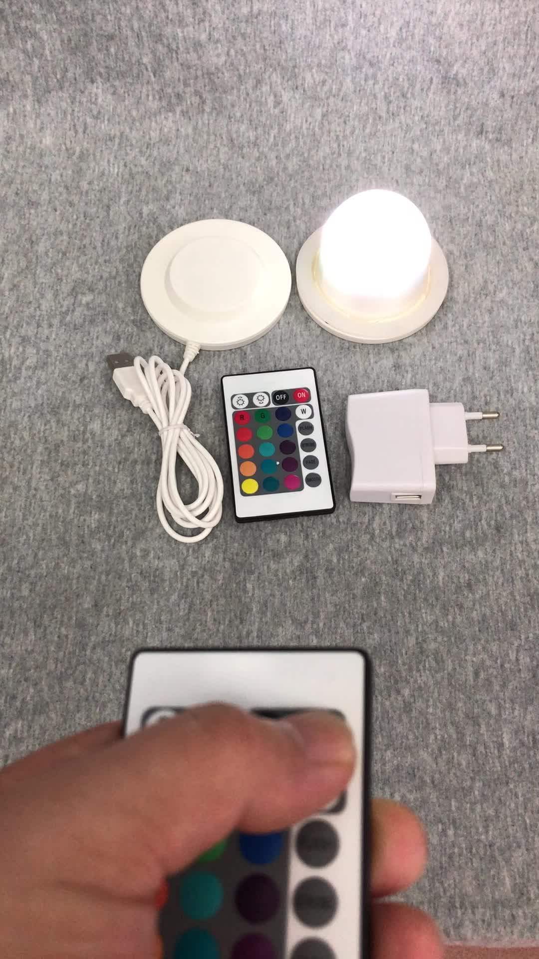 85mm Rechargeable Remote Control Waterproof Ip68 Small Rgb Led ...