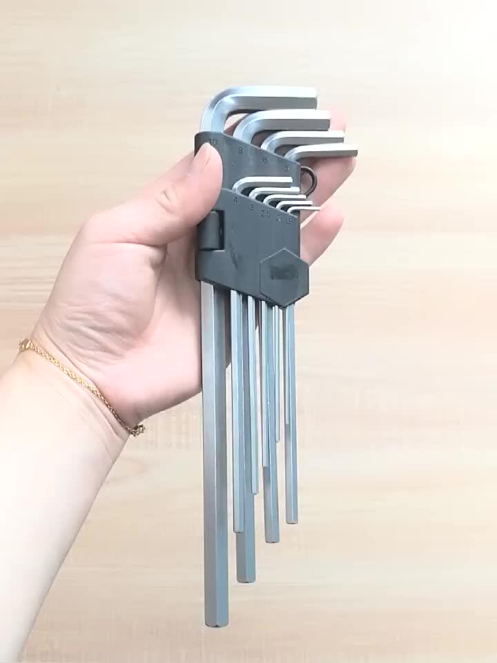 Extra Long 6 Sided Cylinder Allen Key Set - Buy 10mm Allen Key Set ...
