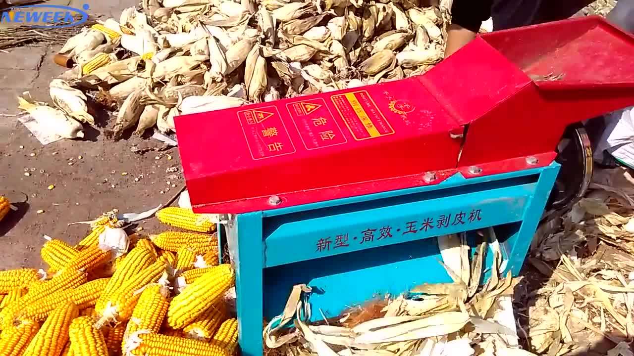 Electric Or Gasoline Or Diesel Corn Dehusking And Shelling Machine ...