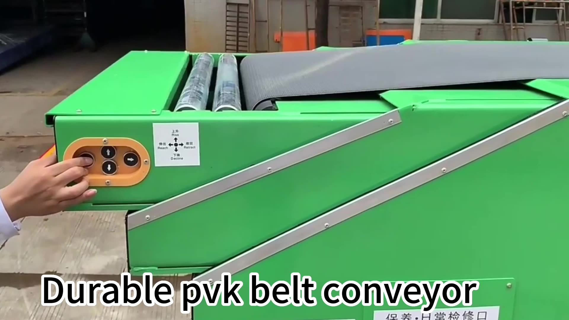 Retractable Conveyor Belt System Container Loading Unloading Sugar ...