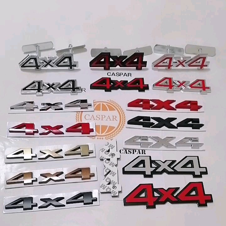 Custom Metal 4x4 Car Stickers Limited Four-wheel Emblem With 3m Self ...