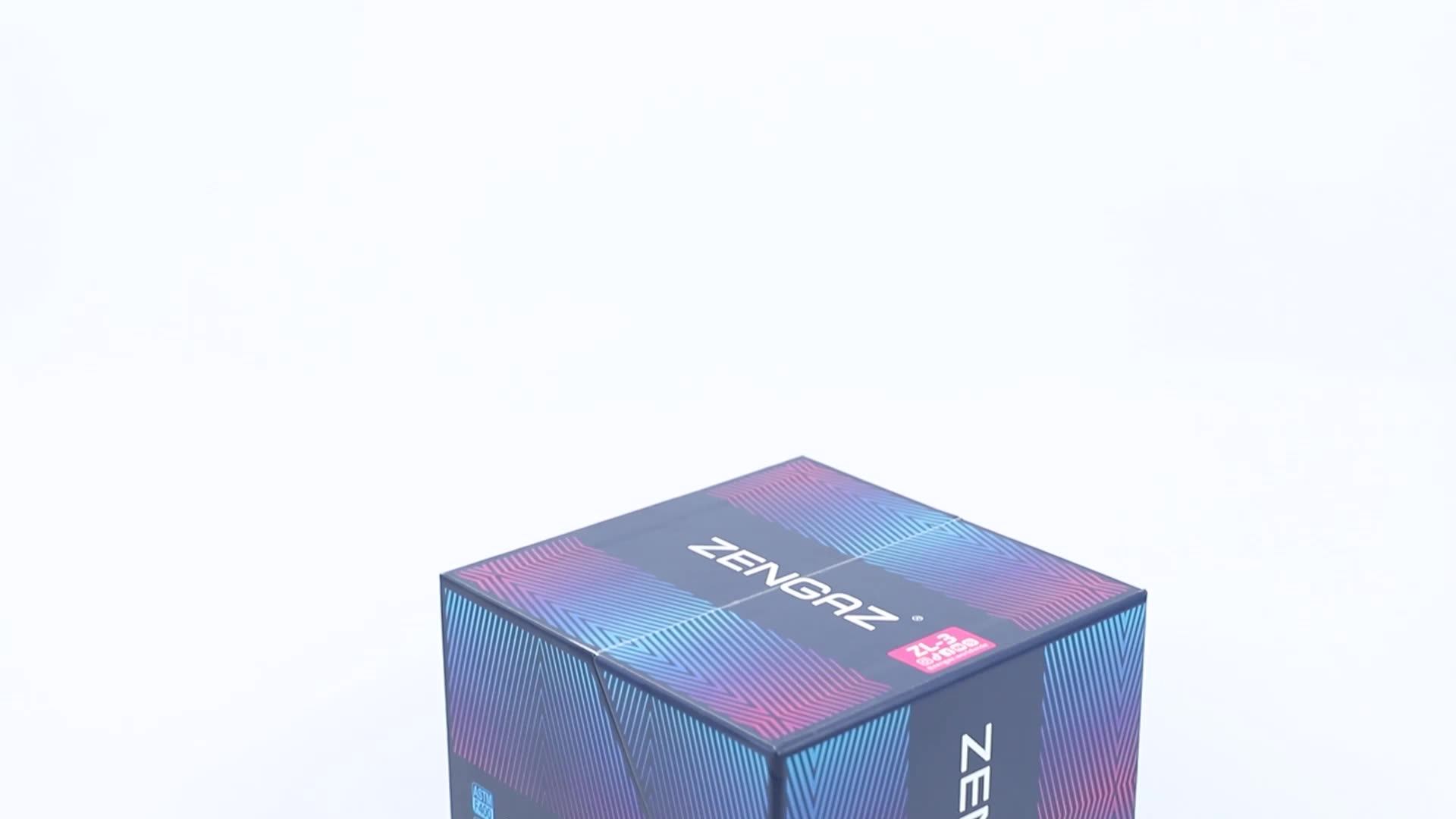Zengaz Cube Display Box With Cool Design Jet Flame Lighters For Cigar ...