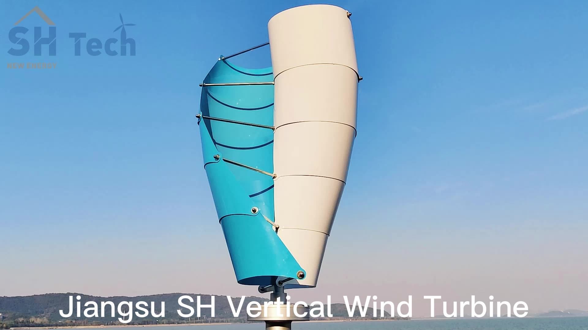 5kw Vertical Axis Wind Turbine 48v/96v Alternative Solar Energy System ...