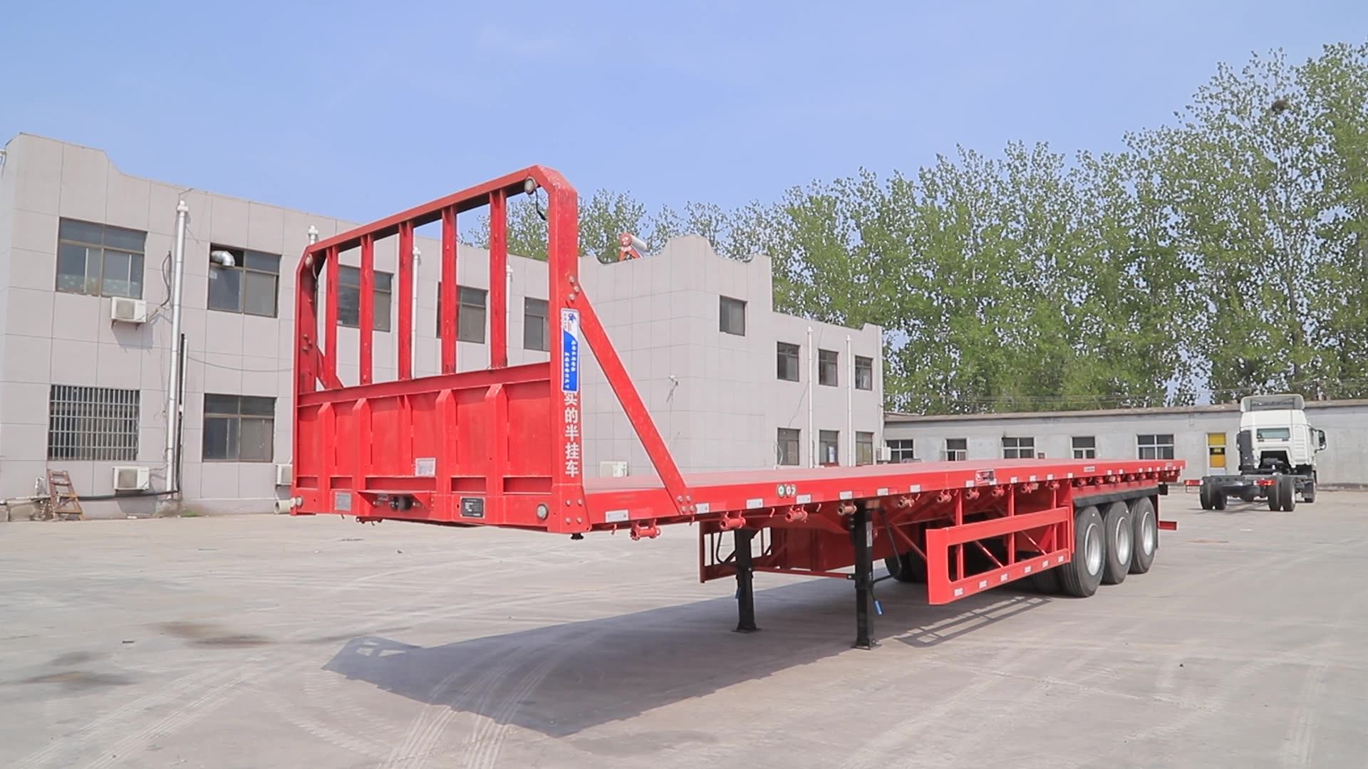 Factory 3 Axle 40-60tons Heavy Loading Capacity 40feet Container ...