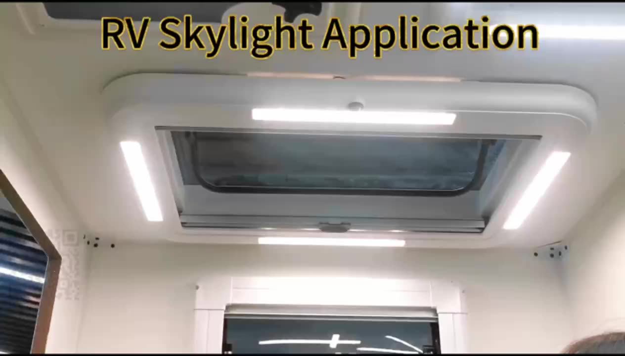 Rv Caravan Motorhome Led Light Skylight 500x500 Hatch Roof Double ...