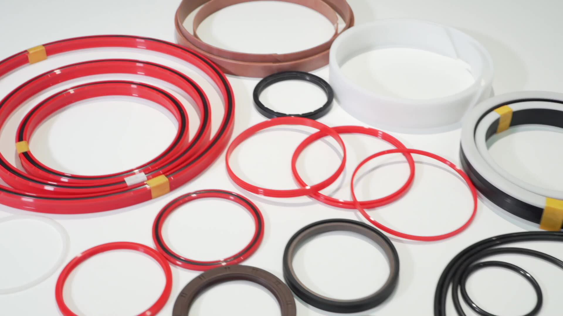 Belt Retainer Hydraulic Cylinder Piston Rod Oil Seal Polyurethane ...