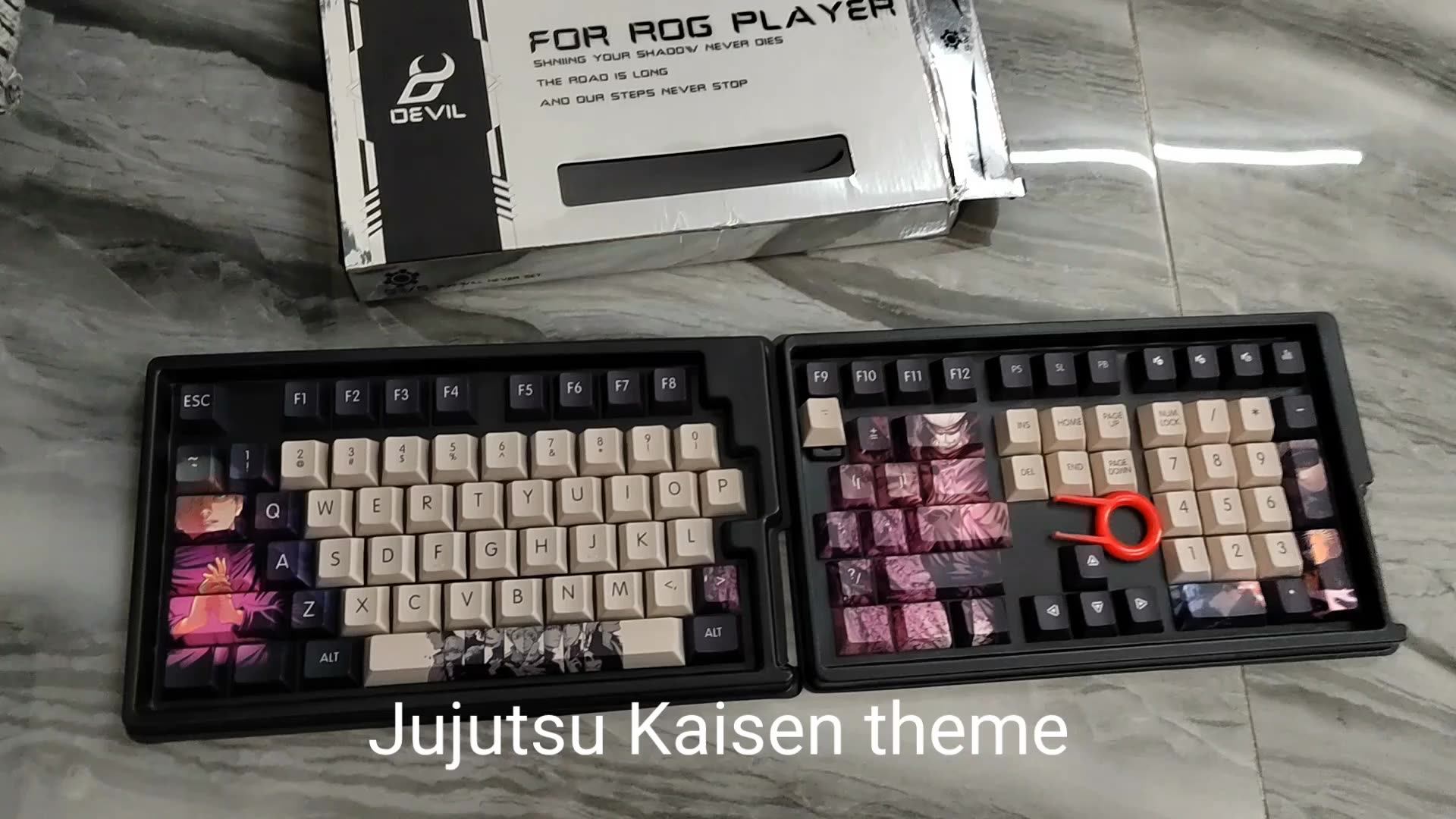 Anime Gojo Satoru Jujutsu Kaisen Theme Design Pbt Keycap Dye ...