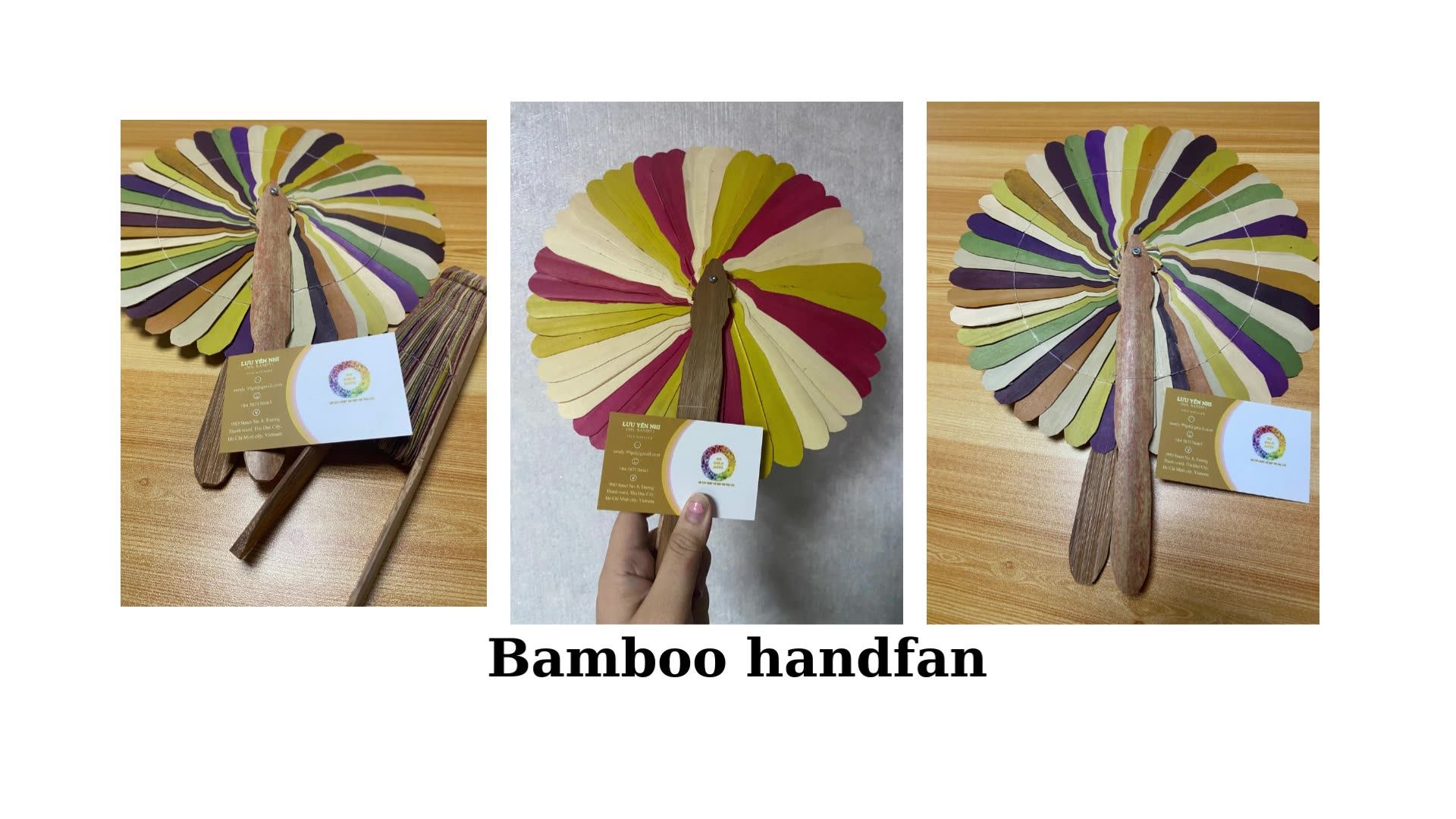 Vietnam Traditional Natural Bamboo Raffia Hand Fans/ Seagrass Fan For ...