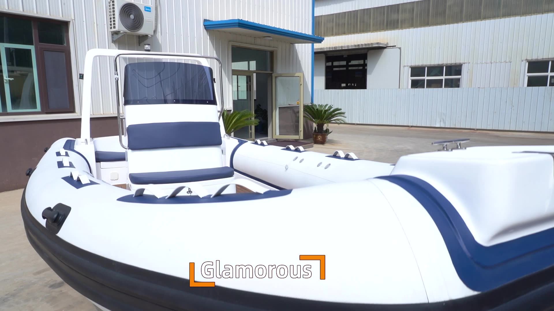 17ft 5.2m Inflatable Rib Hypalon Inflatable Boat With Outboard Motor ...