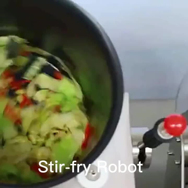 Restaurant Automatic Electric Fried Rice Wok Intelligent Stir Fry ...