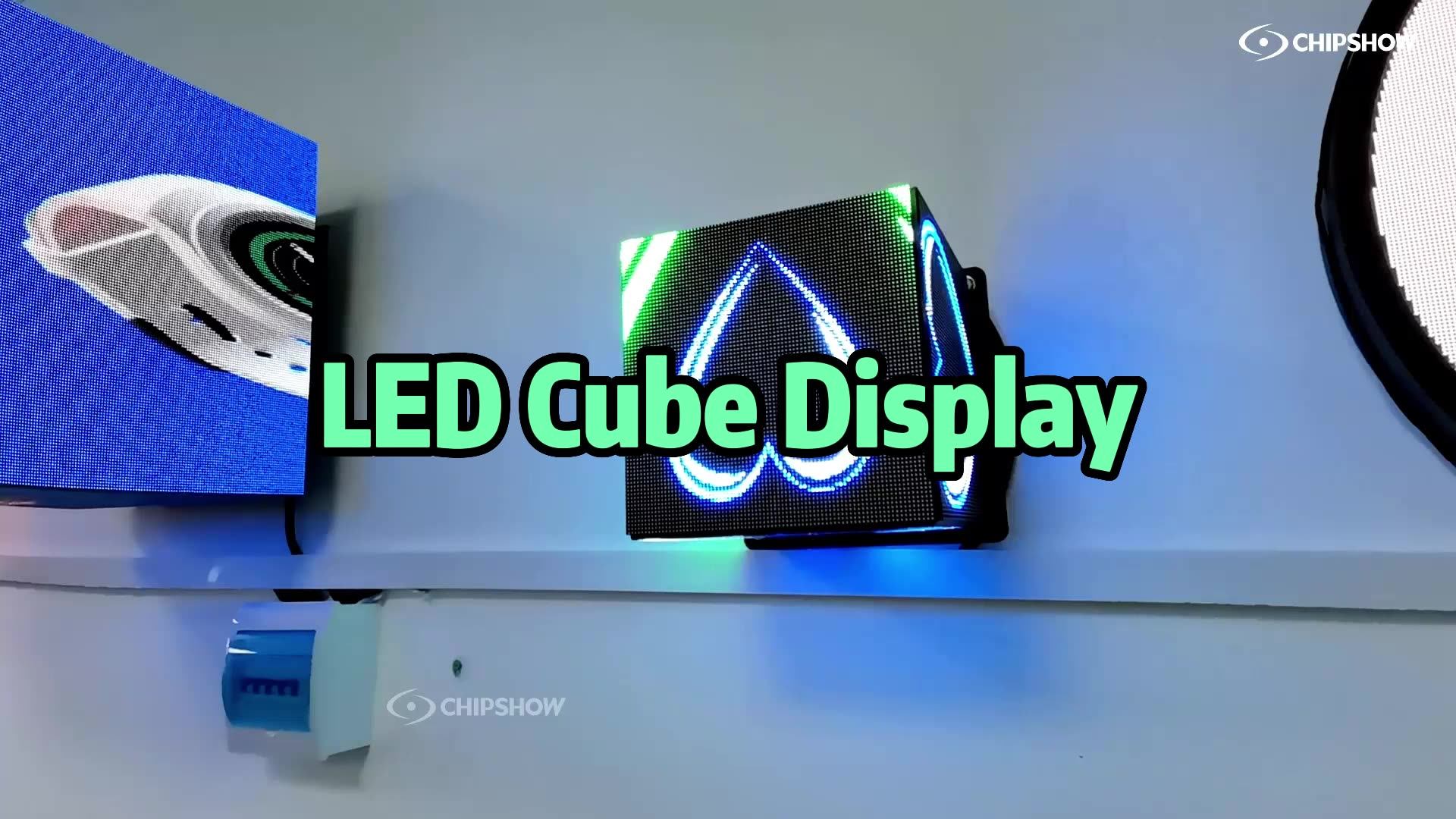 High Resolution P2.5 Outdoor Led Cube Screen Creative 5 4 Sides ...