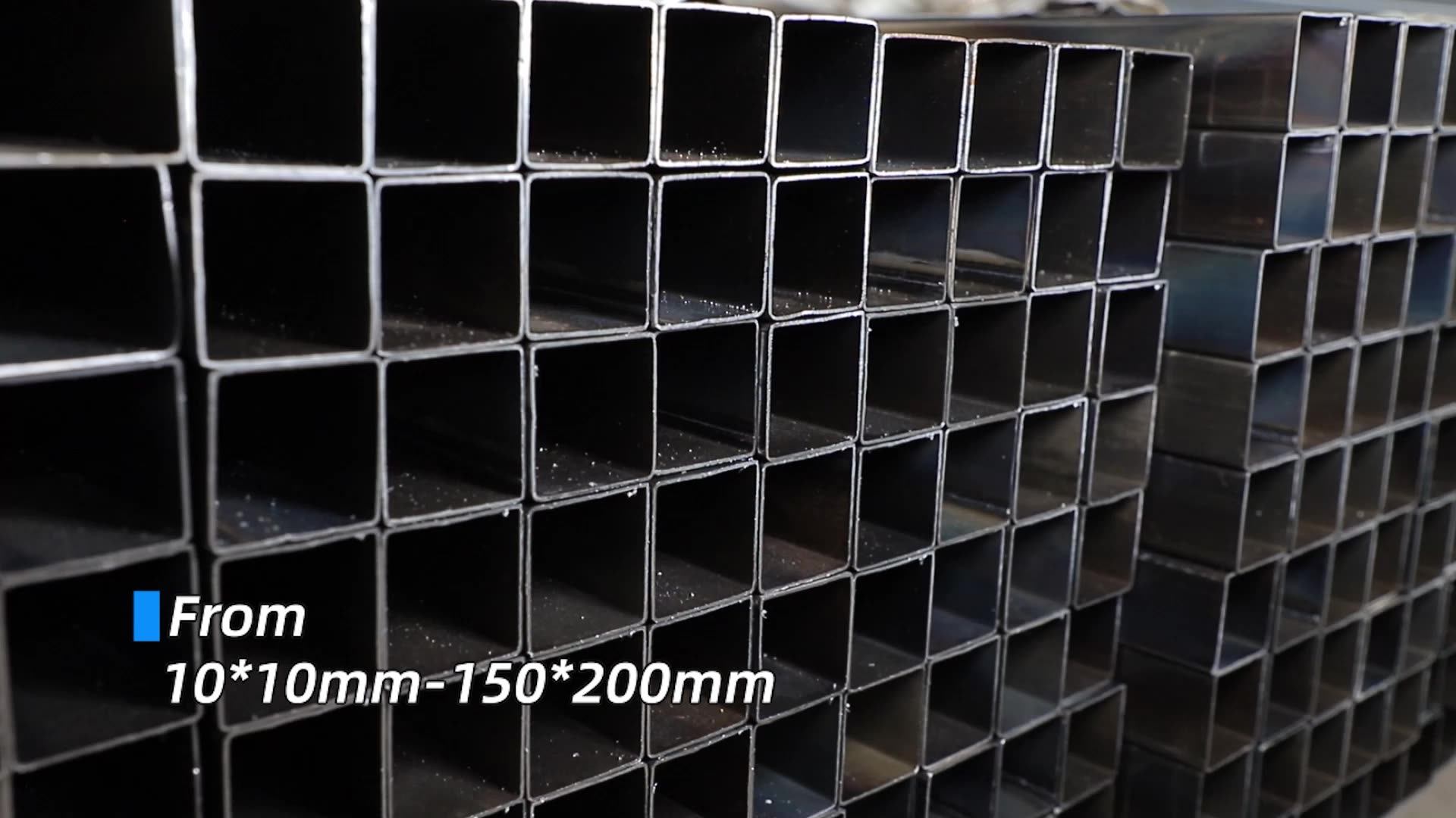 Square Tube Carbon Steel Pipe Black Hollow Section Carbon Steel Q235 ...