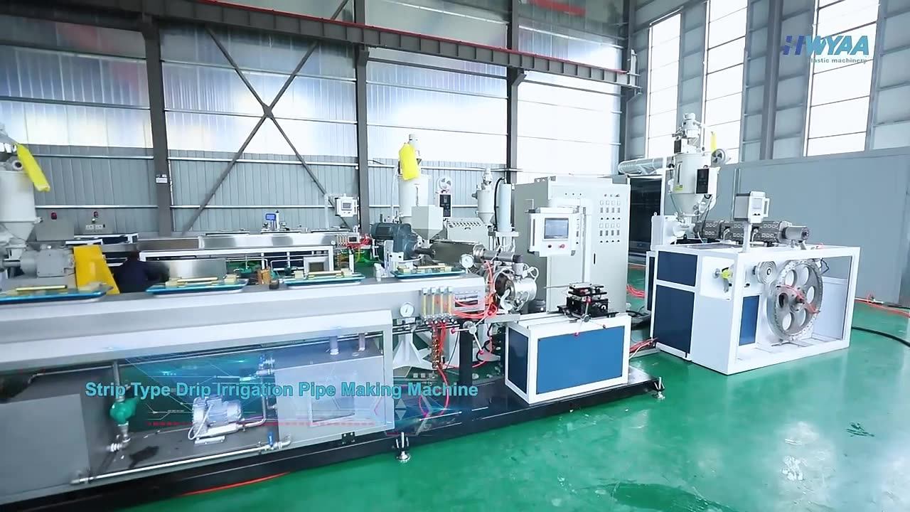 Hwyaa Inlay Continuous Strip Drip Irrigation Hose Production Line 160m ...