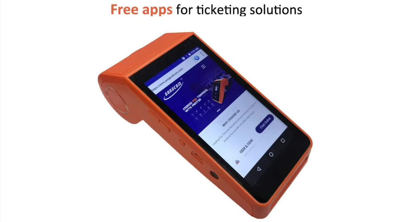 Logo Customizable Gps Restaurant Android Pos Machine With Touch Screen ...