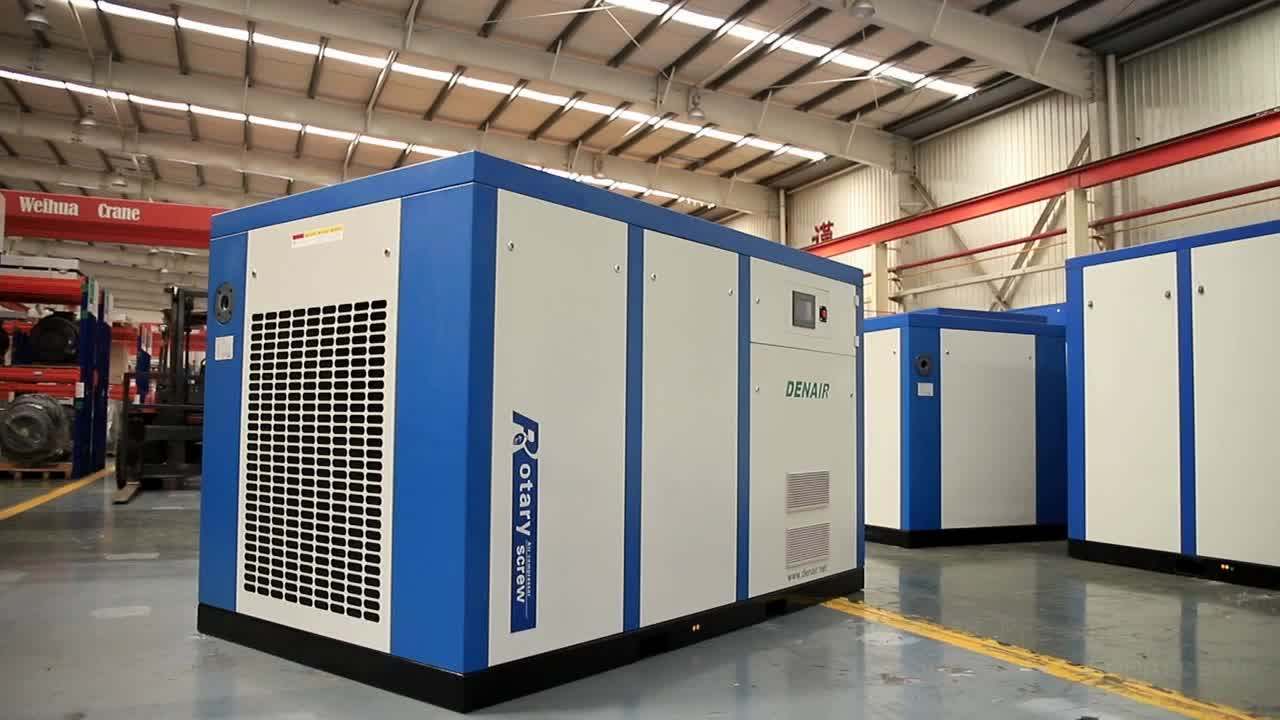 Maximum 40 Bar High Pressure Electric Screw Air Compressor For Cnc ...