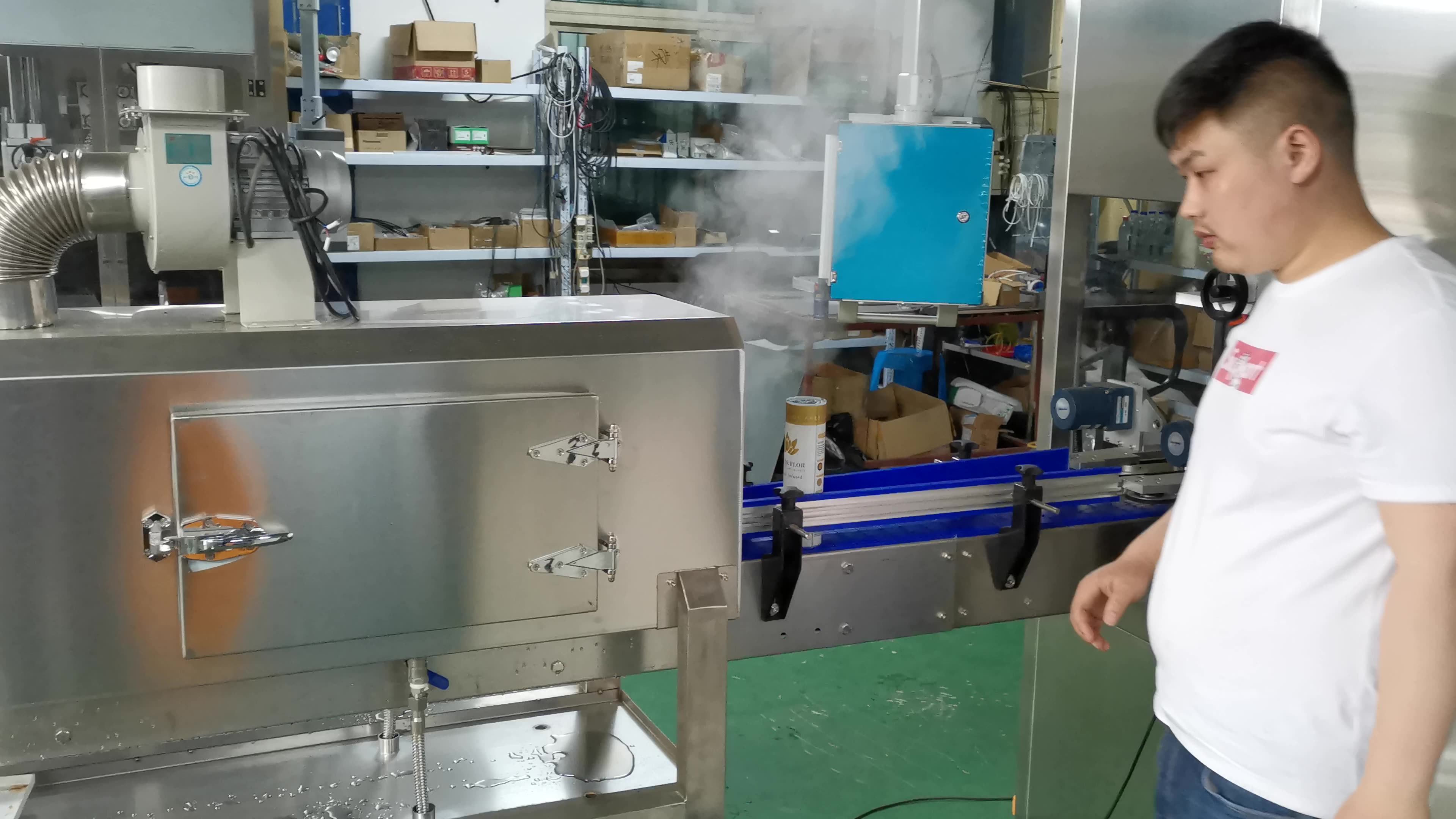 Manual Type Jars / Cups / Plastic Bottle Sleeve Label Heat Steam Shrink ...