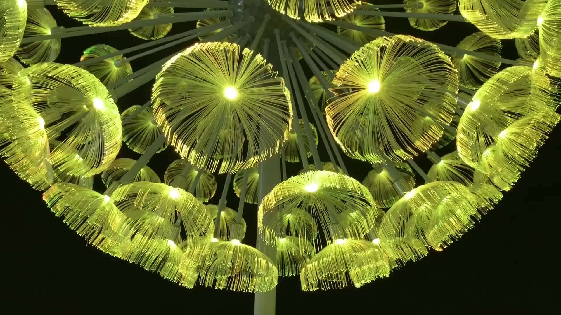 Toprex Decor 3d Large Decorative Led Lighted Optic Fiber Dandelion ...