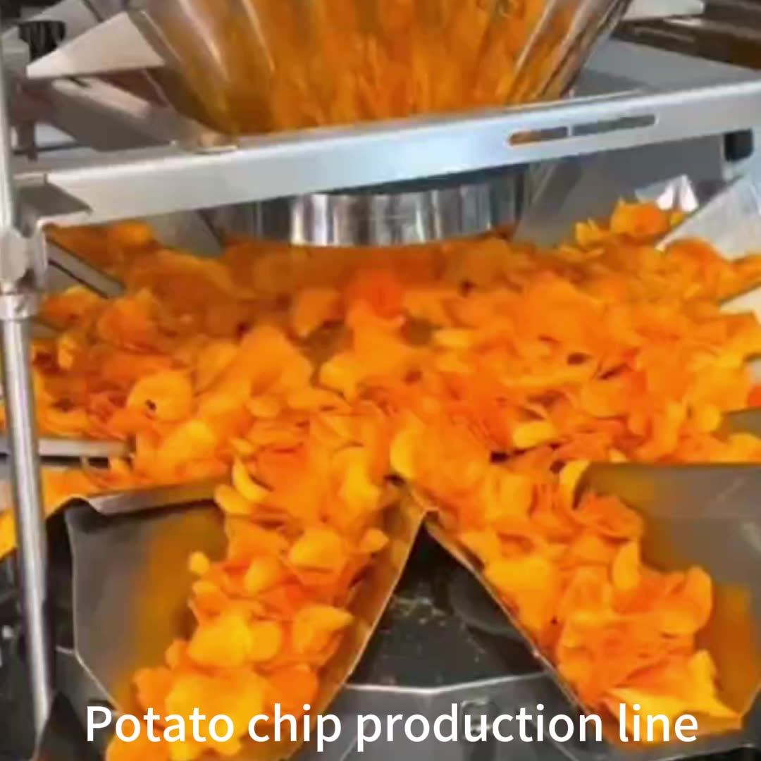 2024 Automatic Fried Potato Chips Production Line Industrial Commercial ...