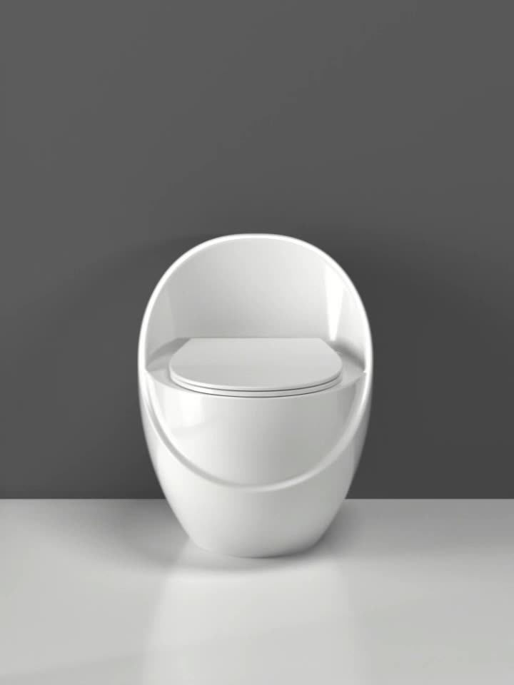 European Round Egg Shaped Toilet Bowl Matte Color Bathroom Ceramic Wc ...
