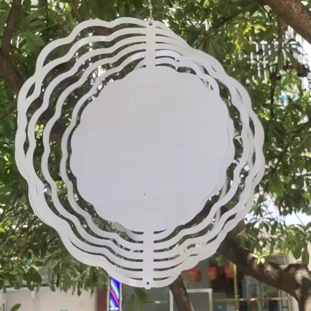 Customized Sublimation Garden Wind Spinner Blanks White Teardrop Blank ...