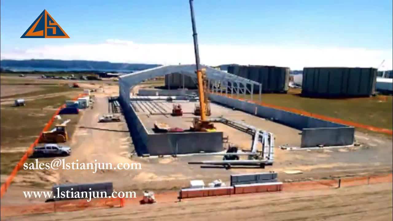 Design Of Long Span Steel Structure Workhouse Truss Building In ...