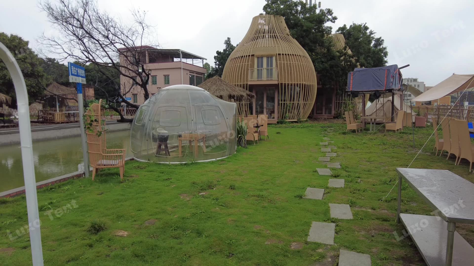 Hotel Tent Factory Custom Luxury Airbnb Semi-permanent Loft Birdcage ...