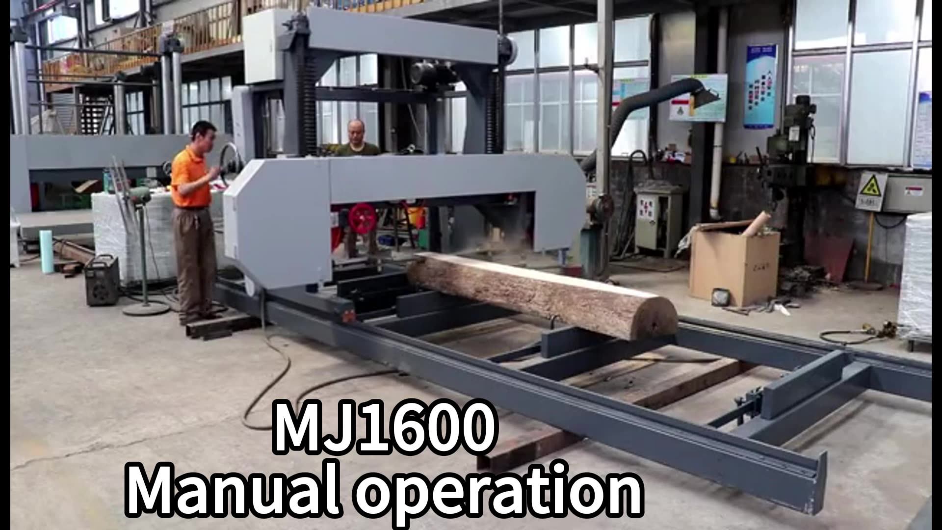 Automatic Band Twin Bandsaw Diesel Engine Lumber Timber Portable ...