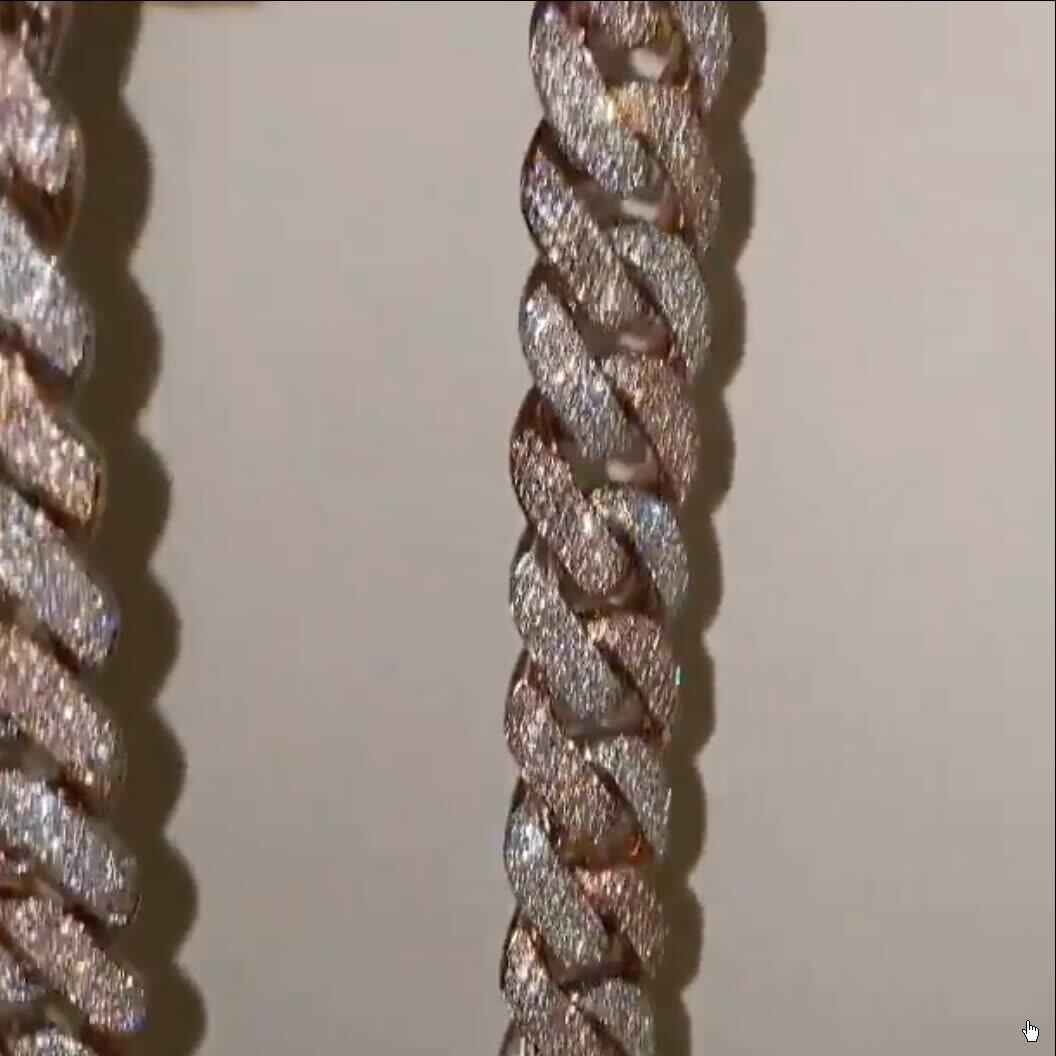 Custom Iced Out Chain Pendant Men Jewelry Pass Diamond Tester Two Tone ...