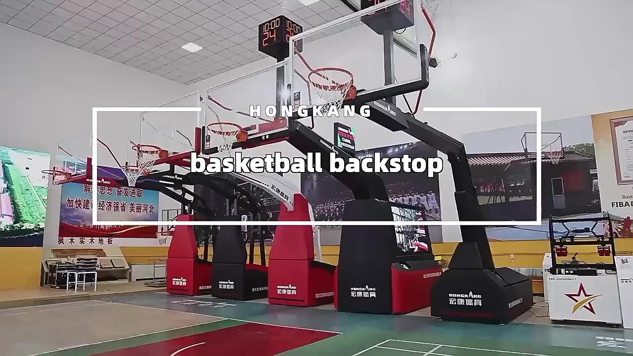 Hkf-1007 Fiba Approved Movable Basketball Hoops Basketball Stand ...