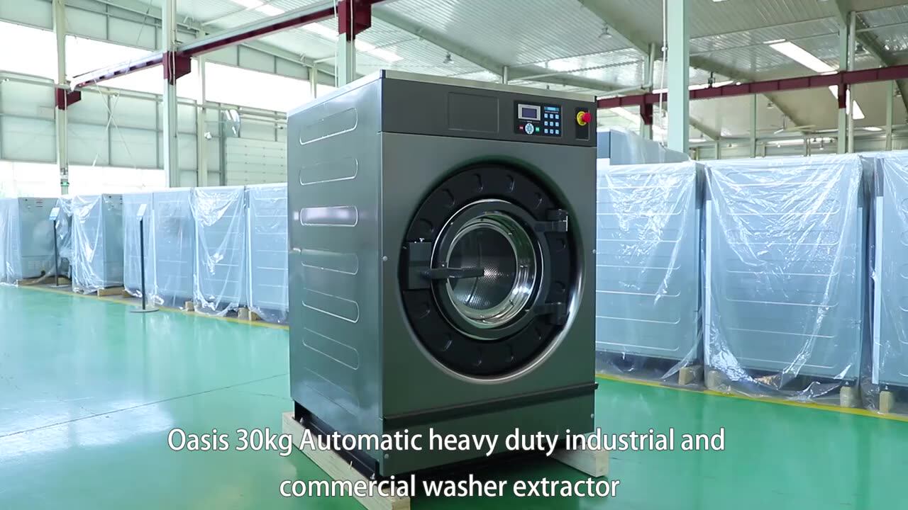 Oasis 30kg Automatic Laundry Machine Industrial Washing Hot Water ...