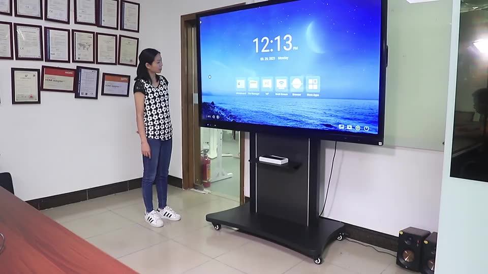 White Board Interactive Odm Digital Whiteboard 4k Display 65 75 86 Inch ...