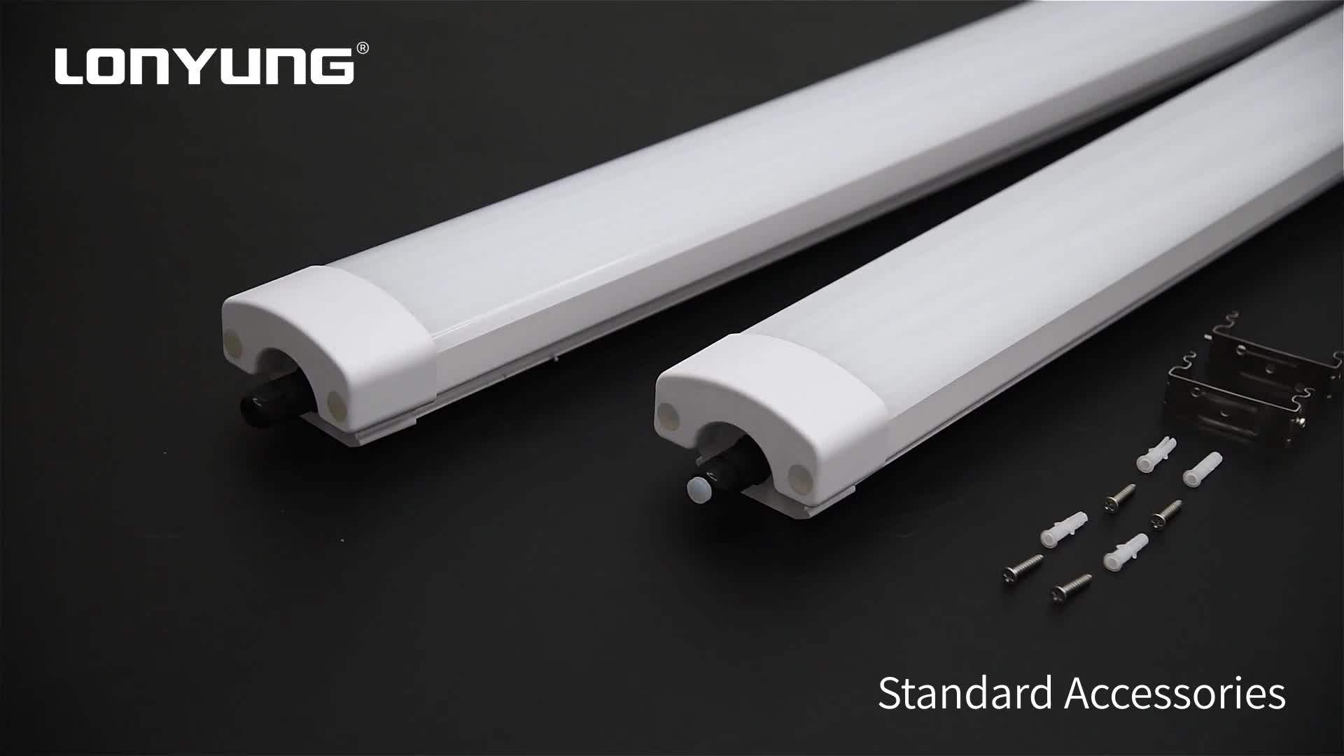 1200mm 4ft 40w Ip66 Ip65 Waterproof Led Batten Light Led Vapor Tight ...