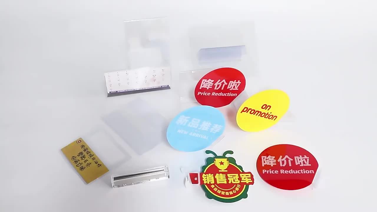 Promotion Printing Supermarket Plastic Flag Shelf Talker Innovation ...