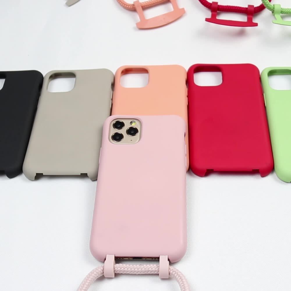 For Iphone Shockproof Colorful Necklace Phone Case Customized Logo ...