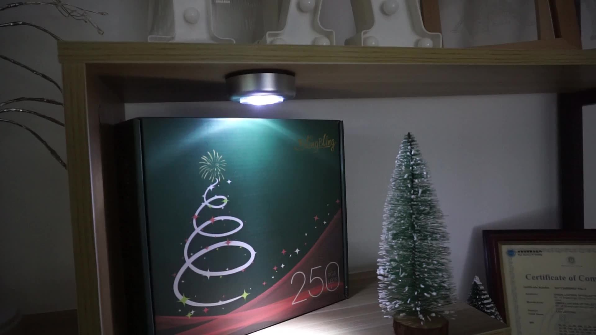 Mini 3led Touch Button Sensor Cordless Battery Powered Stick Tap Touch ...