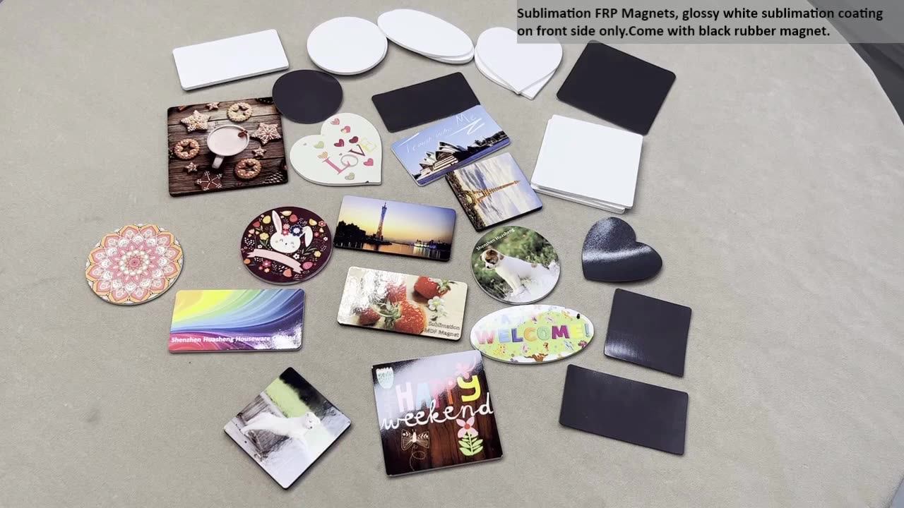 Mdfsub Personalized Custom Hard Plastic Magnets Printing Square 57mm ...