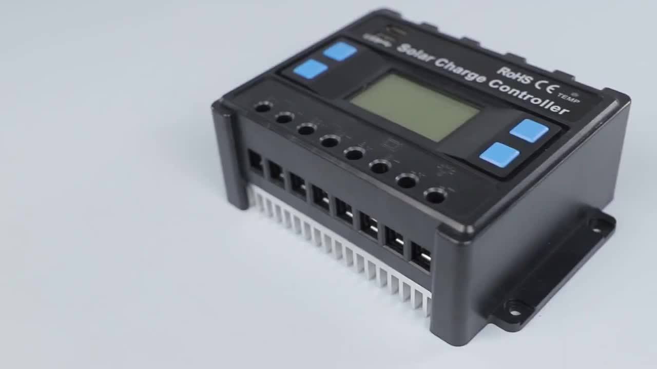 Rohs High Quality Pwm Solar Charger Controller 20a 12v 24v Lightning ...