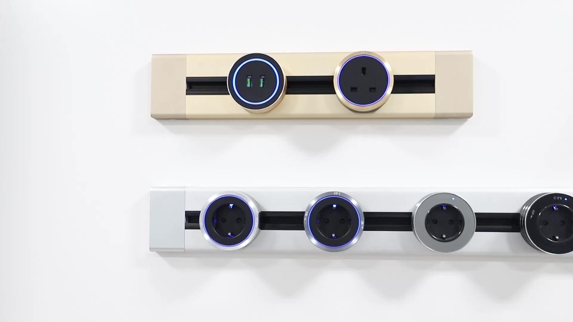 2023 Universal Multi Smart Office Desk Power Track System Usb Type C ...