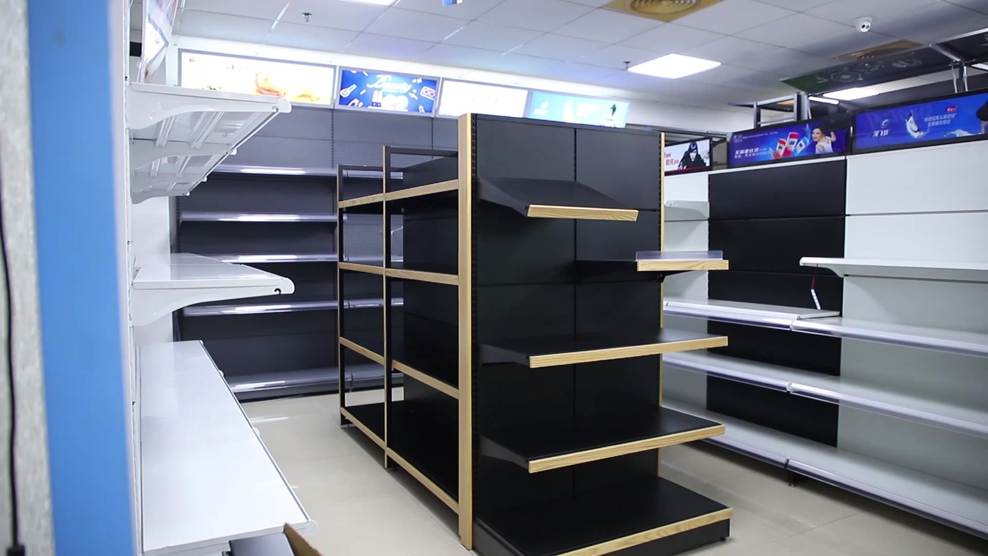 Modern Retail Shop Gondola Shelving System Grocery Store Display Units ...