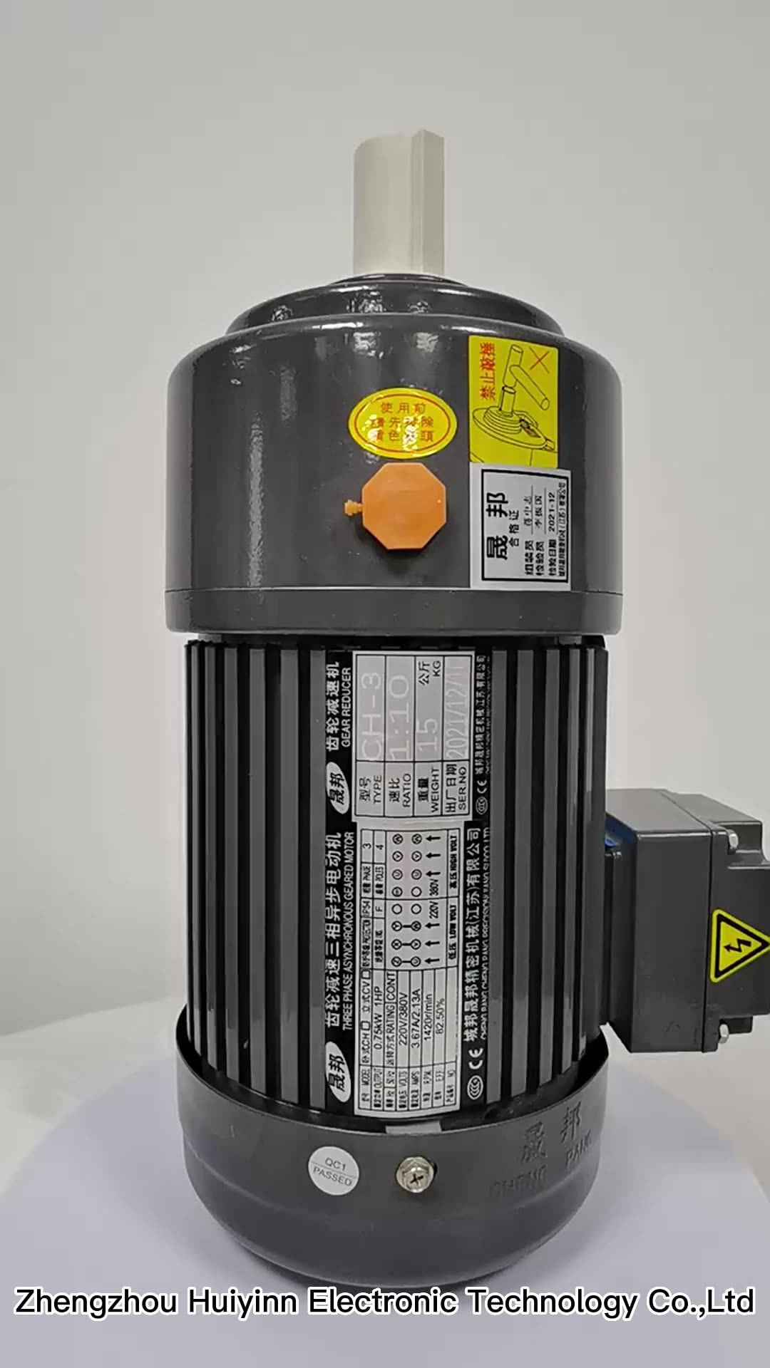 Three Phase Induction Motor 400w Reduction Ac Reduction Motor Ratio 3 5 ...