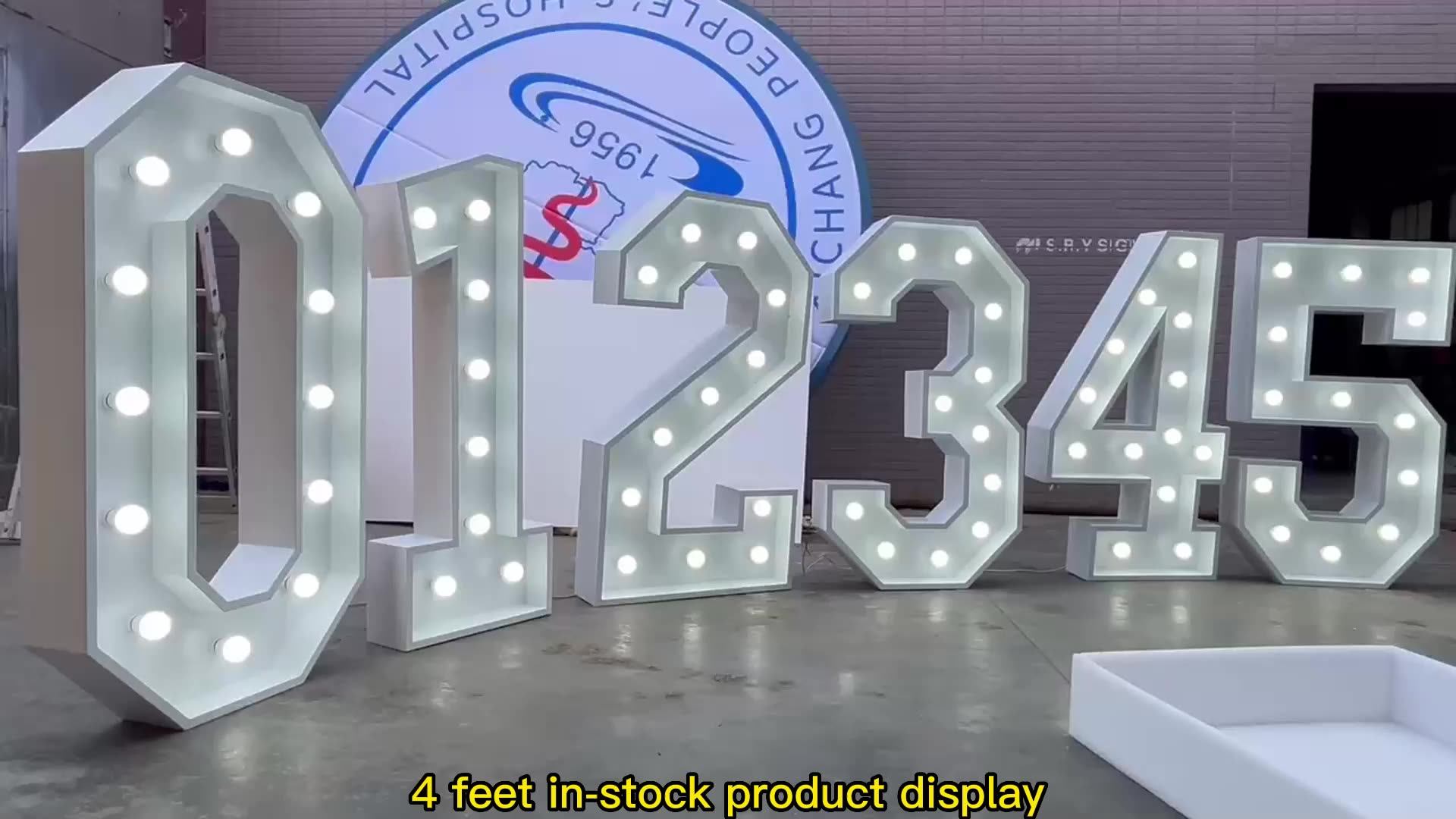 Factory Customized Size Logo 4ft Large Giant Lights Up Letters Led ...