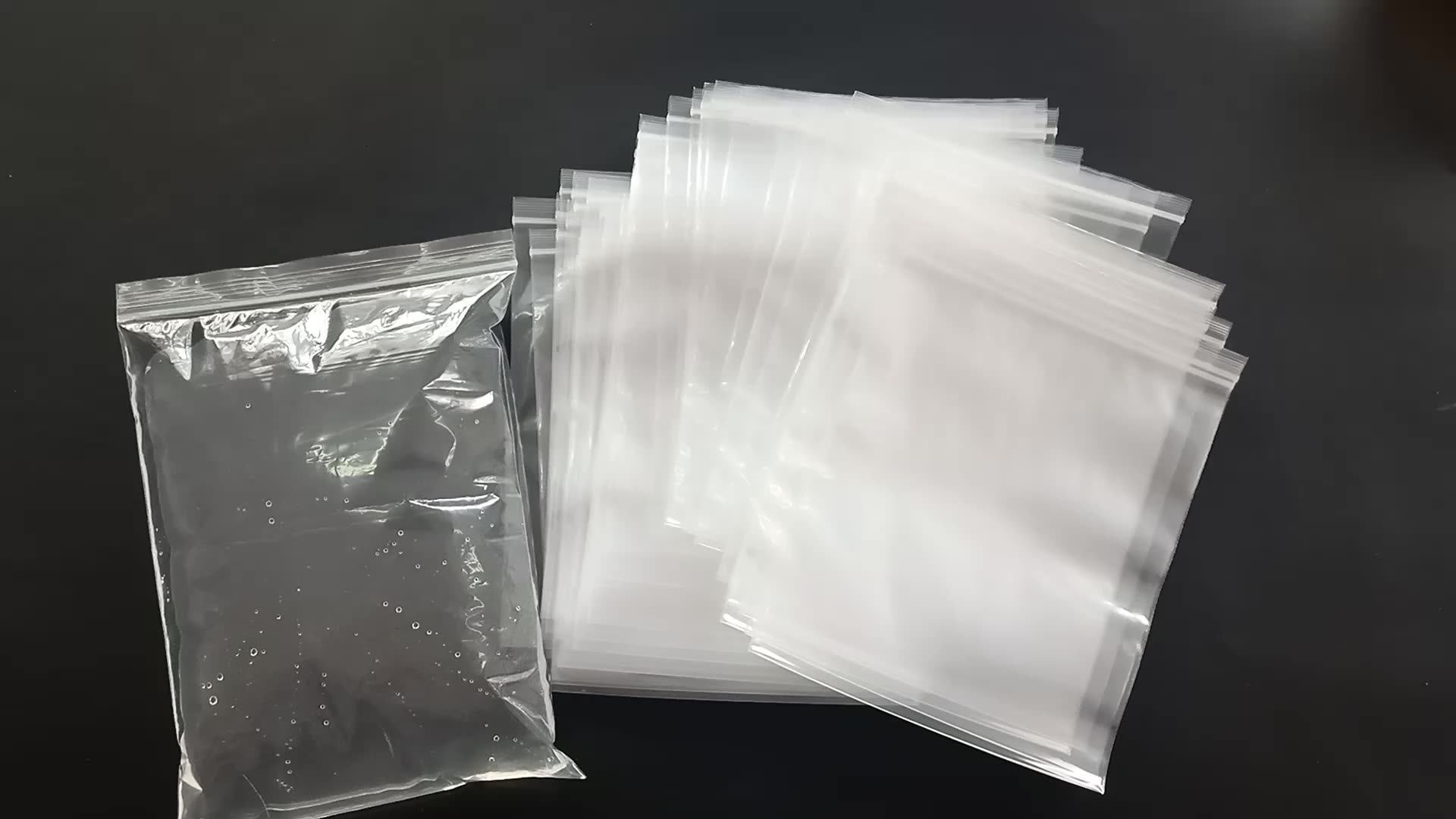 White Block Heavy Duty Puncture Resistant Reclosable Plastic Zip Lock ...