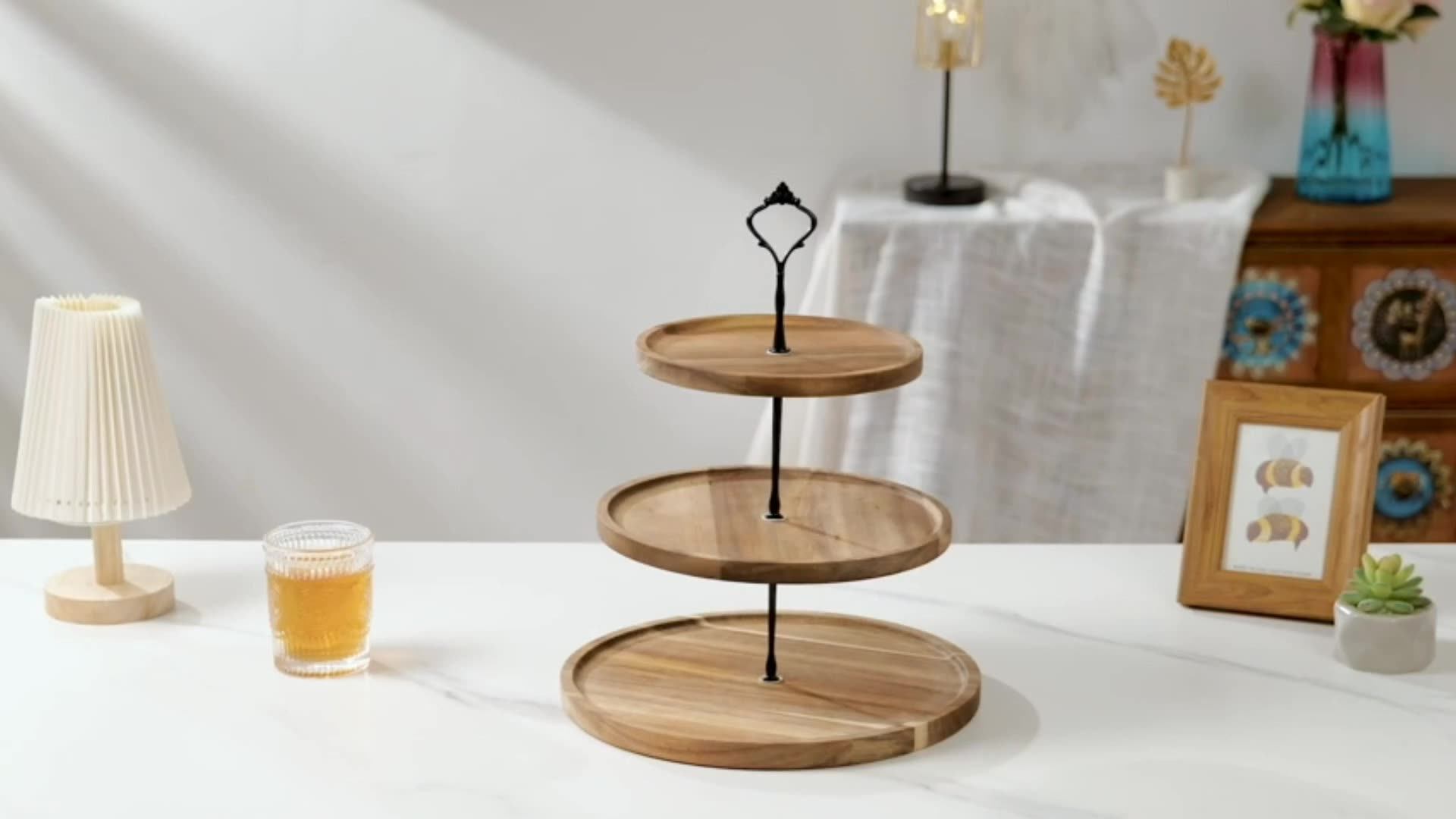 3 Tier Cupcake Stand And Towers Serving Tray For Party Christmas ...