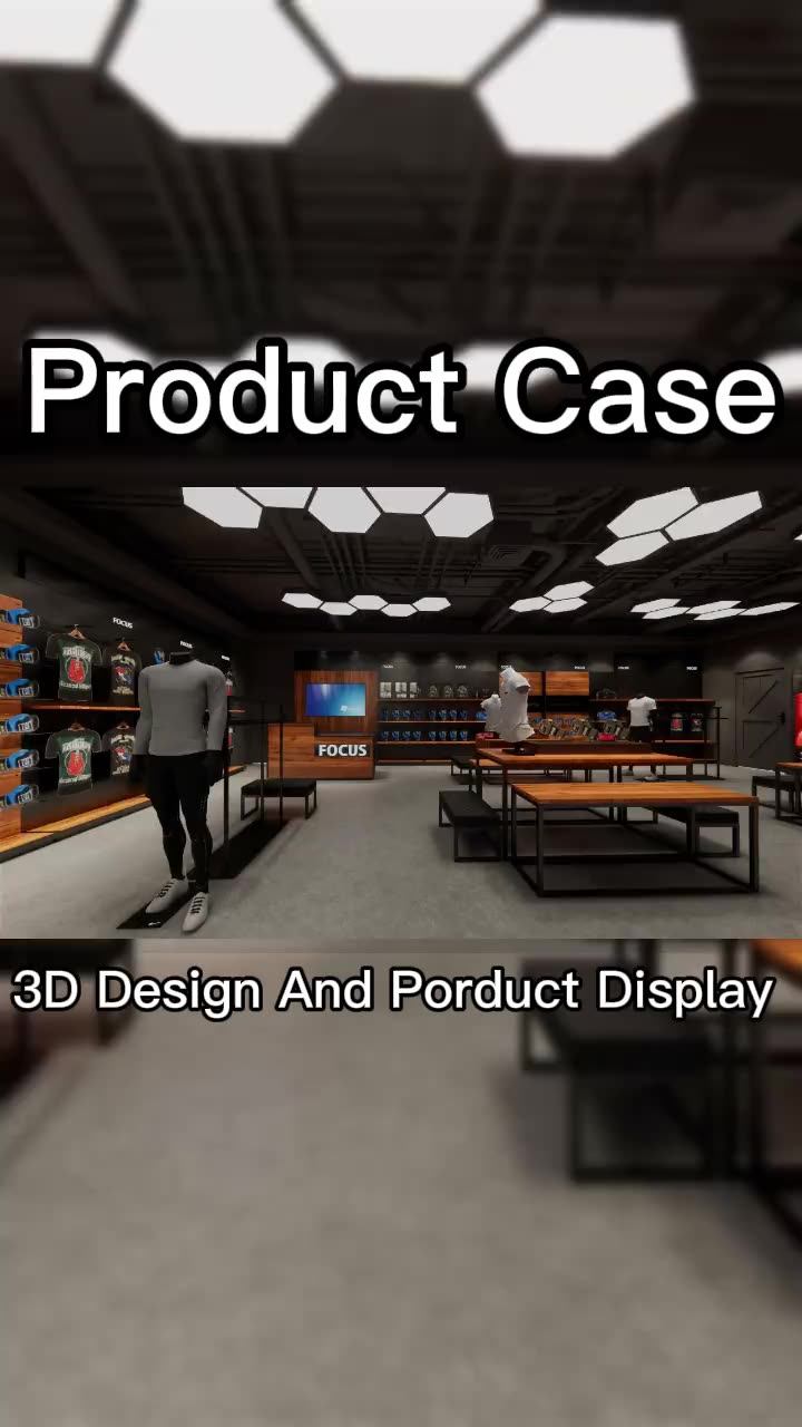 Factory Manufacturing Man Clothing Store Display Garment Shop Furniture ...