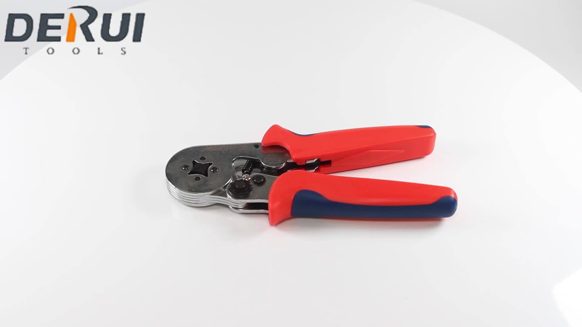 Hsc8 6-4a Mini-type Sely-adjustable Crimping Pliers For Tubular Bare ...
