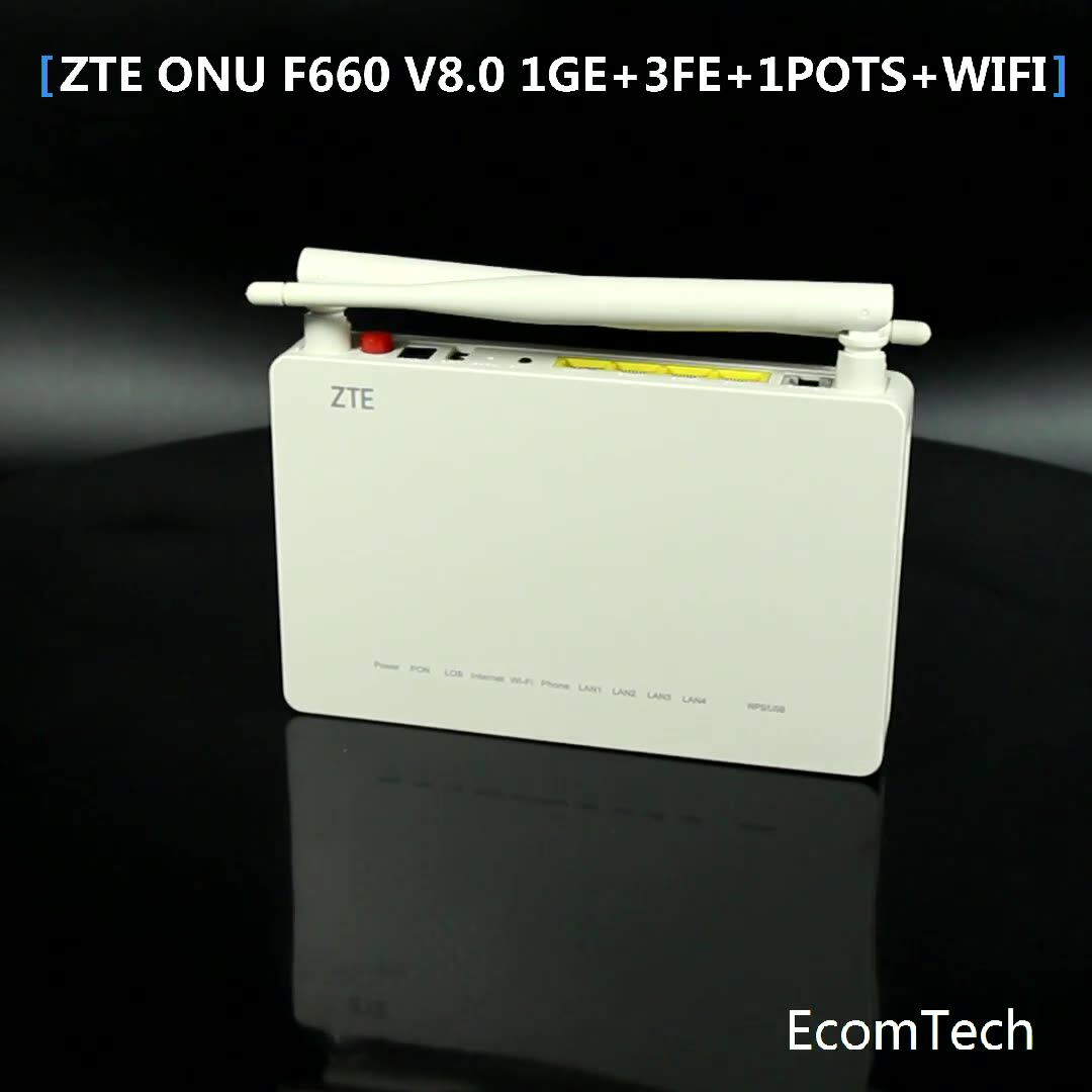 F670l F660 V9 V8.0 Zte Onu Omci C320 1ge+3fe+wifi 5dbi Antenna Gpon Ont ...