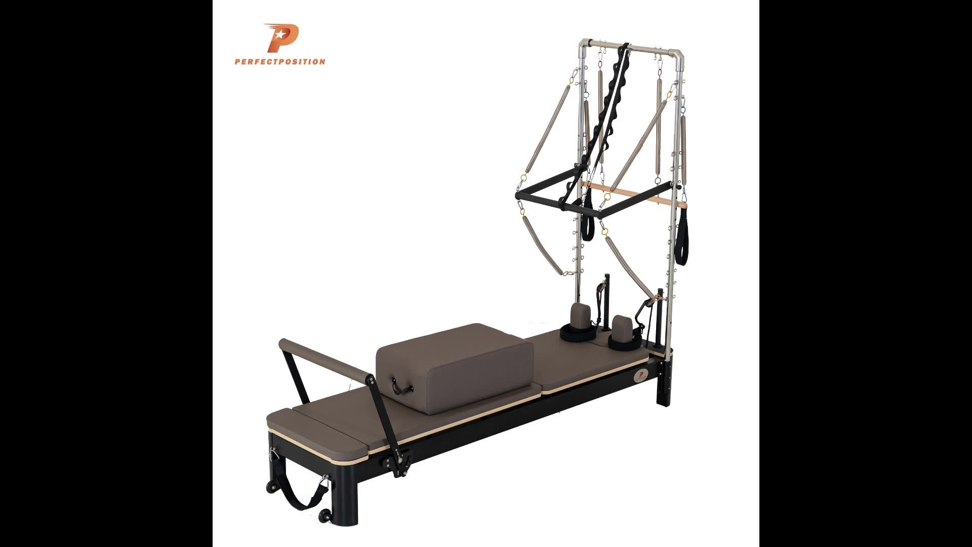 Aluminium Pilates Reformer Fitness Studio Core Bed Machine Custom Black ...